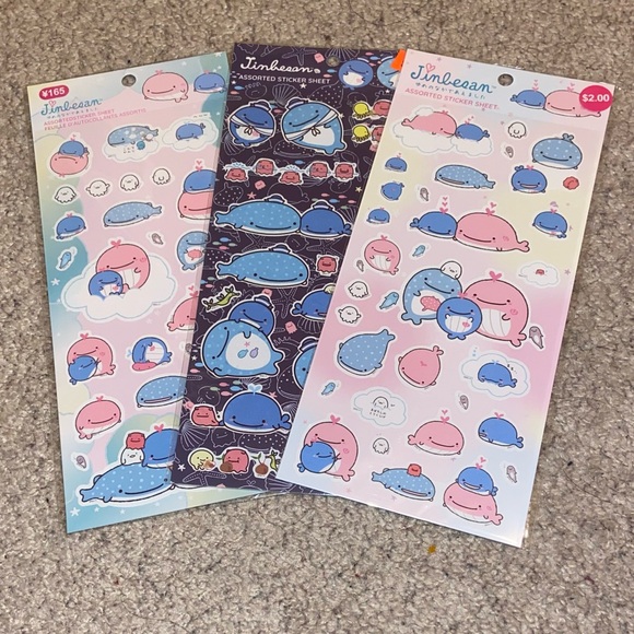 Daiso | Design | Daiso Jinbesan Sticker Bundle 3 Sheets Brand New Daiso ...